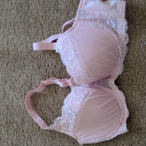 Savvy | Intimates & Sleepwear | Pink Lace Lingerie Set Bra 75c34c ...